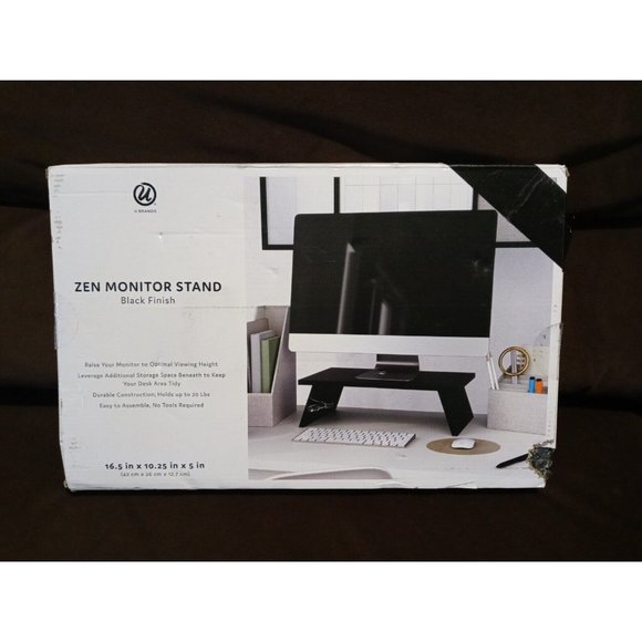 Ubrands | Other | U Brands Zen Monitor Stand Black Finish 65 In X 125 ...
